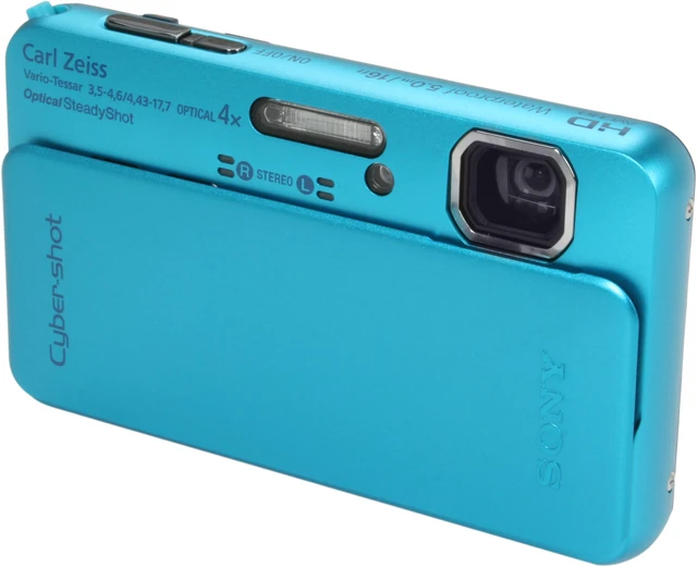 SONY DSCTX10/L Blue 16.2 MP Waterproof Shockproof 25mm Wide Angle ...