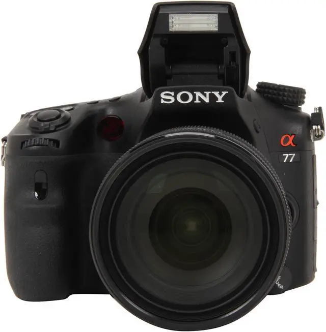 Sony SLTA77VQ Black 24.3MP Tranlucent Mirror Digital SLR with 16-50mm ...