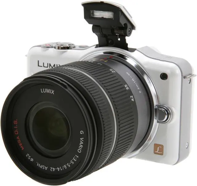 Panasonic LUMIX DMC-GF3KW White Digital Interchangeable Lens System ...
