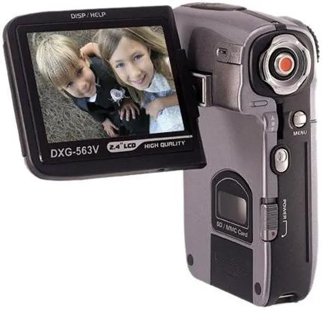DXG DXG-563V Silver 2.4" 115K LCD Ultra-compact Digital Camcorder ...