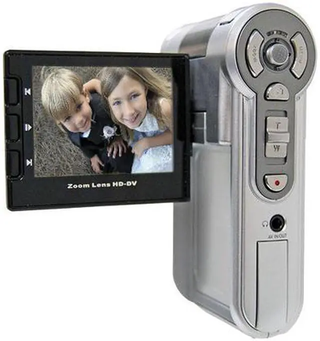 AIPTEK A-HD PRO Silver 2.4" 270° Rotation LCD HD Camcorder - Newegg.com