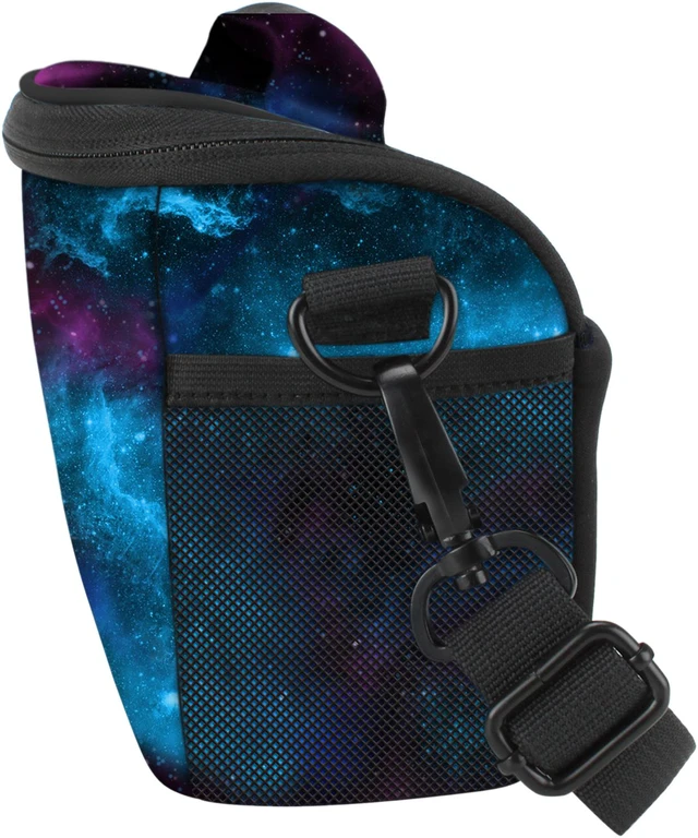 Bridge Camera Bag (Galaxy) with Rain Cover, Adjustable Dividers and ...