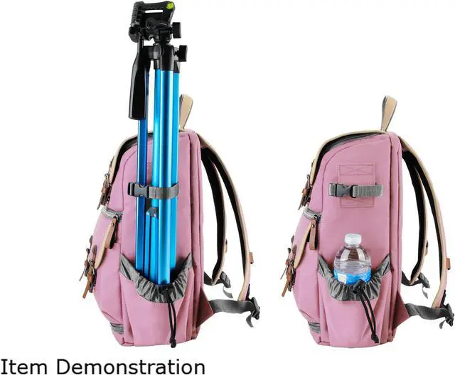 GOgroove DSLR Camera Backpack (Pink - Mid-Volume) with Tablet ...