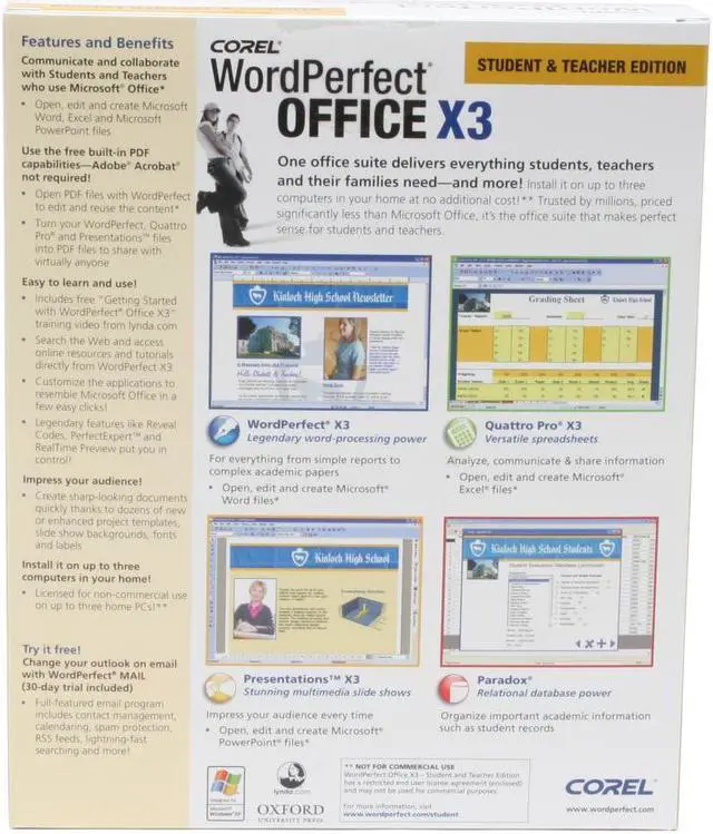 Corel WordPerfect Office X3 Student & Teacher Edition - Newegg.com