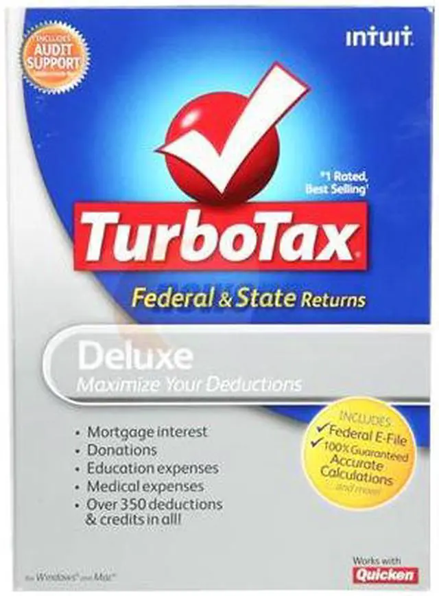 TurboTax Deluxe Federal + State 2009 + eFile - Newegg.com