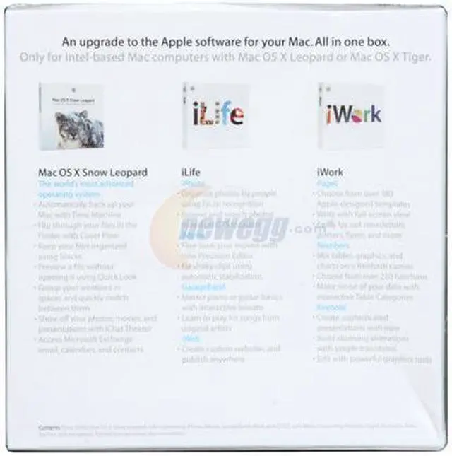 APPLE Mac Box Set with Snow Leopard - Family Pack - Newegg.com