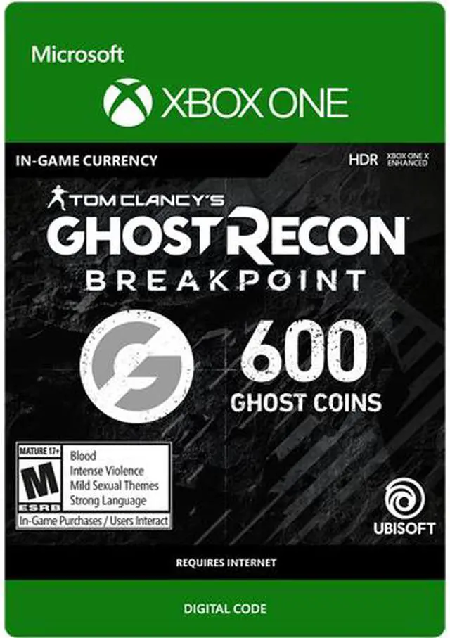 Ghost Recon Breakpoint: 600 Ghost Coins Xbox One [Digital Code ...
