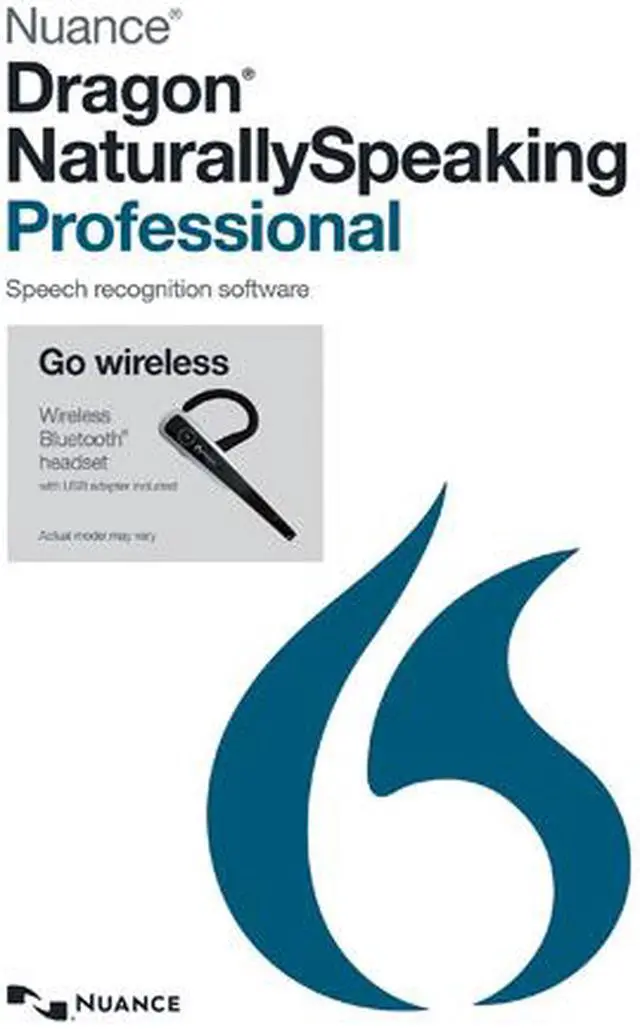 NUANCE Dragon NaturallySpeaking Professional 13.0 Retail With Bluetooth ...