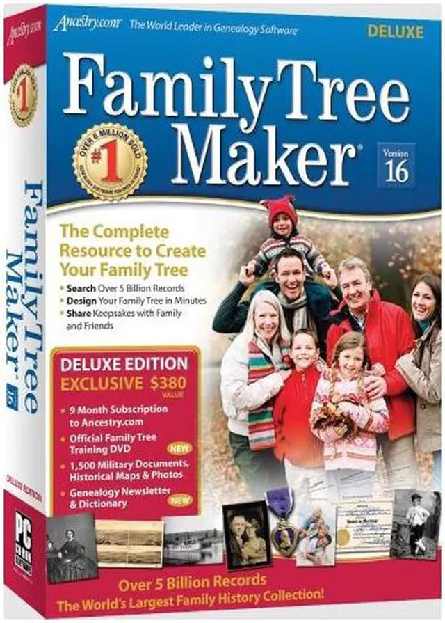 Encore Software Family Tree Maker Version 16 Deluxe - Newegg.com