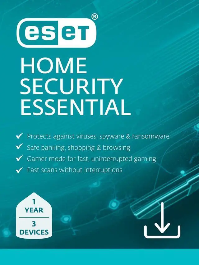 ESET Home Security Essential 2025 - 3 Devices/ 1 Year Download - Newegg.com