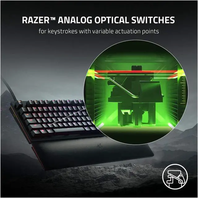Open Box: Razer Huntsman V2 Analog Gaming Keyboard: Razer Analog ...
