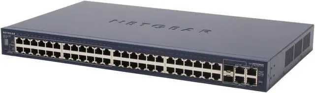 NETGEAR ProSafe FS752TPS 10/100Mbps + 1000Mbps Smart Switches with 4 ...