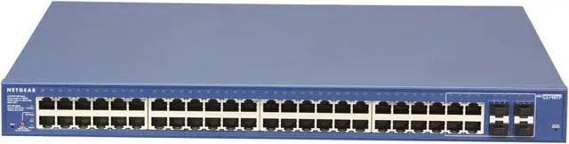 NETGEAR 48 Port PoE Gigabit Smart Switch w/ 4 Combo ports - Lifetime ...