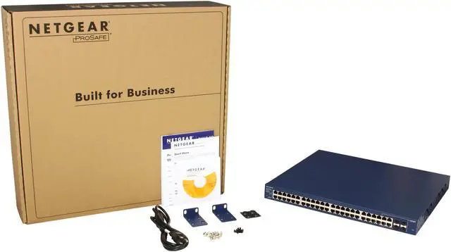 NETGEAR 48 Port PoE Gigabit Smart Switch w/ 4 Combo ports - Lifetime ...