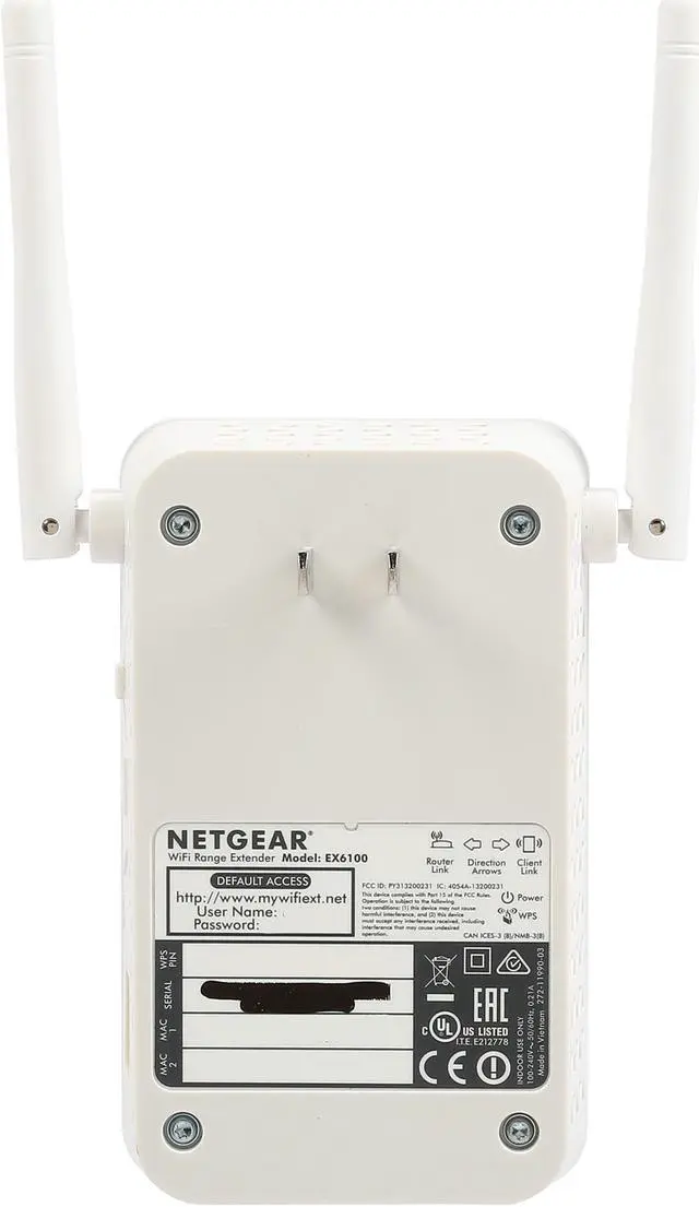 Open Box: NETGEAR EX6100-100NAR WiFi Range Extender-802.11ac Dual Band ...