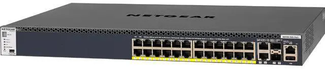 NETGEAR 24x1G PoE+ 480W, 2x10G, 2xSFP+ Managed Switch | GSM4328PA ...