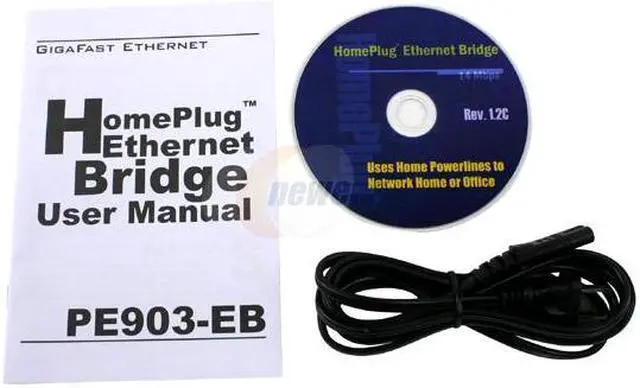 Open Box: GIGAFAST PE903-EB 4-port Homeplug Ethernet Bridge - Newegg.com