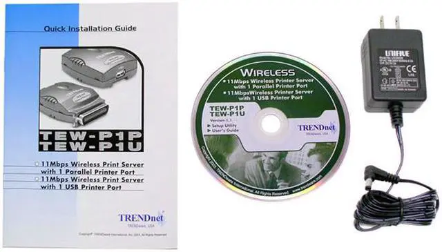TRENDnet TEW-P1U Wireless Print Server with 1 USB Printer Port - Newegg.ca