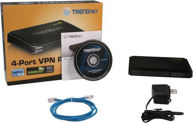 TRENDnet TW100-BRV214 10/100Mbps 4-Port VPN Router - Newegg.com
