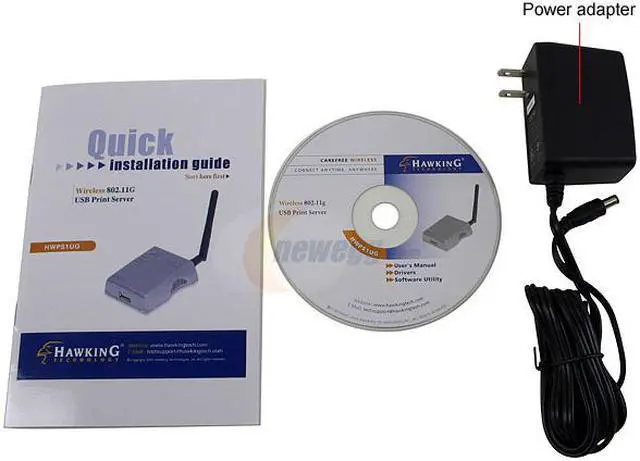 HAWKING HWPS1UG Wireless-G Print Server - Newegg.com