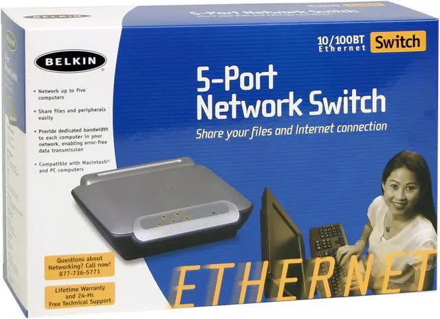 BELKIN F5D5131-5 5-Port Network Switch - Newegg.com