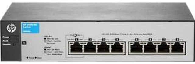 Open Box: HP 1810-8G v2 8-port Gigabit Smart Desktop Switch (J9802A#ABA ...
