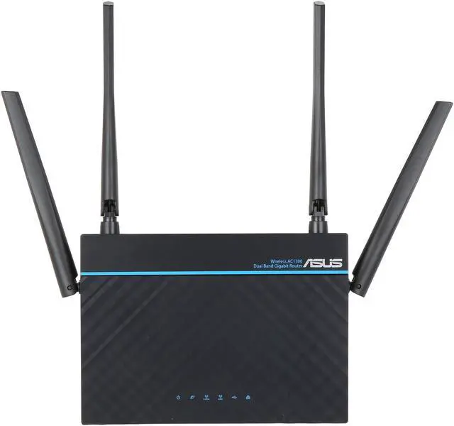 Refurbished: ASUS RT-ACRH13 Dual-Band 2x2 AC1300 Wi-Fi 4-port Gigabit ...