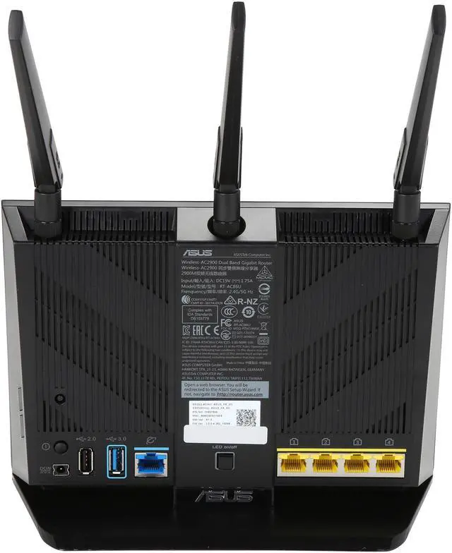 Refurbished: ASUS RT-AC86U AC2900 Dual Band Gigabit Wi-Fi Gaming Router ...
