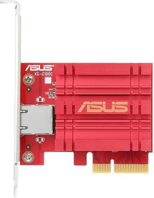 Open Box: ASUS XG-C100C PCI-Express 10GBase-T PCIe Network Adapter with ...