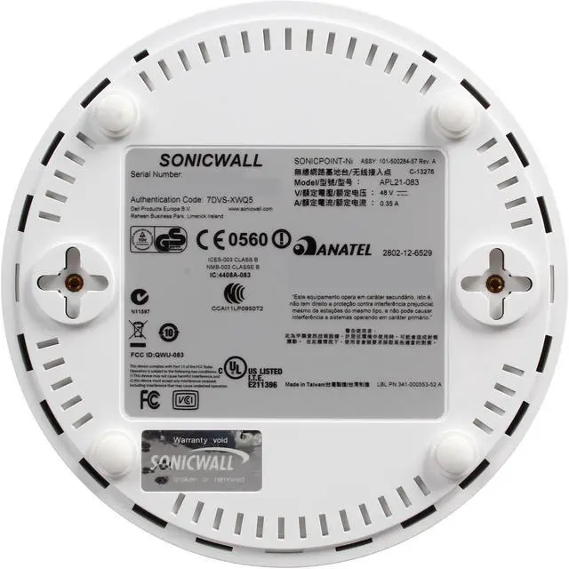 SonicWall 01-SSC-8588 4-Pack Bundle SonicPoint-Ni Dual-Band Wireless AP ...
