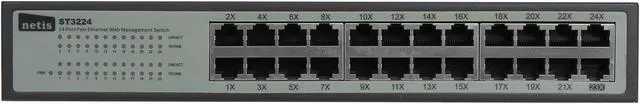 Netis ST3224 24 Port 10/100Mbps Fast Ethernet Web Management Switch ...