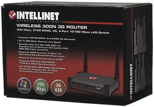 Intellinet 524681 Wireless 300N 3G Router - Newegg.com