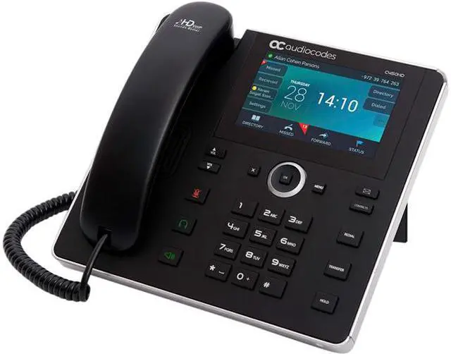AudioCodes UC-C450HDEG-BW Network VoIP Phone - Newegg.com