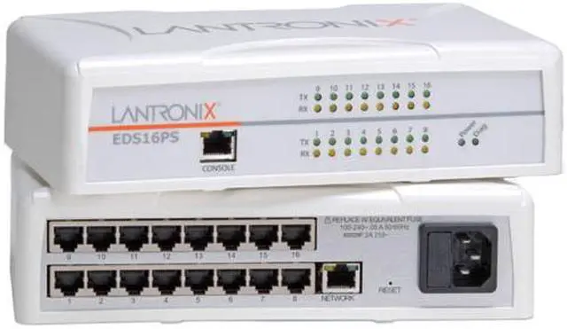 Lantronix EDS016PS-02 Hybrid Ethernet Terminal and Multiport Device ...