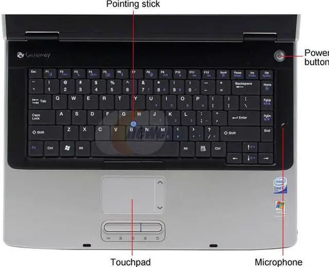 Gateway 15.4" Intel Core 2 Duo T7200 1GB Memory DDR2 667 Windows XP ...