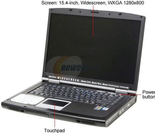 Gateway Laptop Intel Pentium 4 532 512MB Memory 60GB HDD Integrated ...