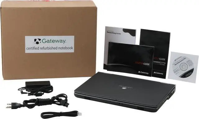 Open Box: Gateway Laptop Intel Pentium T2310 1GB Memory 160GB HDD Intel ...