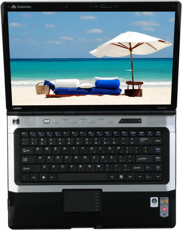 Open Box: Gateway Laptop AMD Turion 64 X2 TL-58 2GB Memory 250GB HDD ...