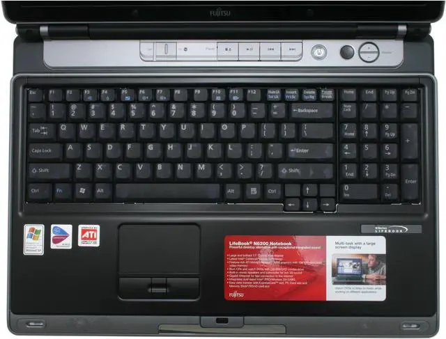 Fujitsu Laptop Lifebook N6000 series Intel Pentium M 750 512MB Memory ...