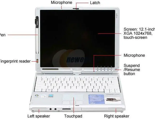 Fujitsu LifeBook T4215(FPCM10957) 12.1" Tablet PC - Newegg.com