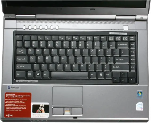 Fujitsu Laptop LifeBook Intel Core Duo T2450 1GB Memory 120GB HDD Intel ...