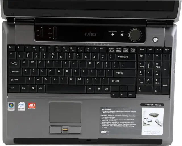Fujitsu Laptop LifeBook Intel Core 2 Duo T5250 2GB Memory 320GB HDD ATI ...