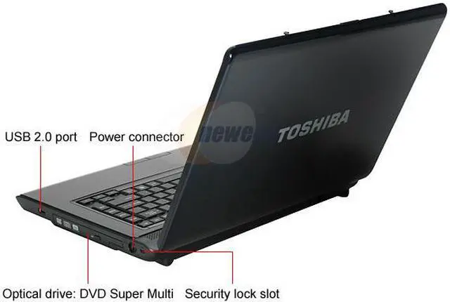 TOSHIBA Laptop Satellite Intel Core 2 Duo T5800 4GB Memory 320GB HDD ...