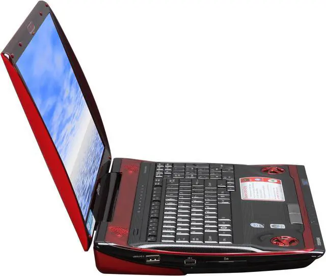 TOSHIBA Laptop Qosmio Intel Core 2 Extreme QX9300 4GB Memory 448GB HDD NVIDIA SLI Dual GeForce ...