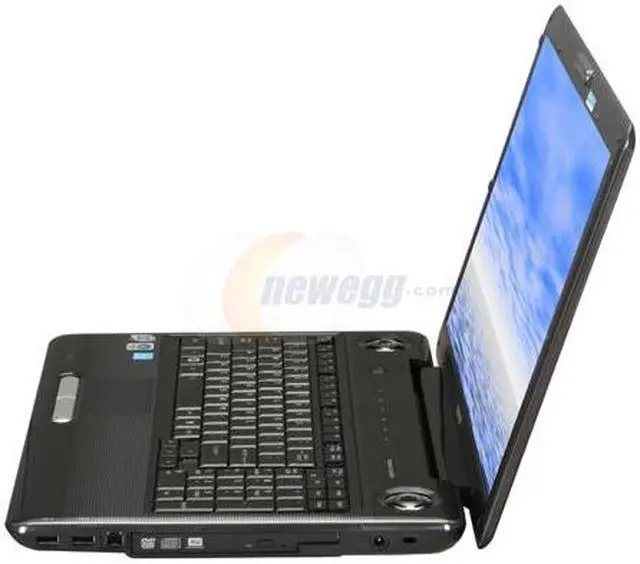 TOSHIBA Laptop Satellite Intel Core 2 Duo T8100 4GB Memory 320GB HDD Intel GMA X3100 17.1 ...