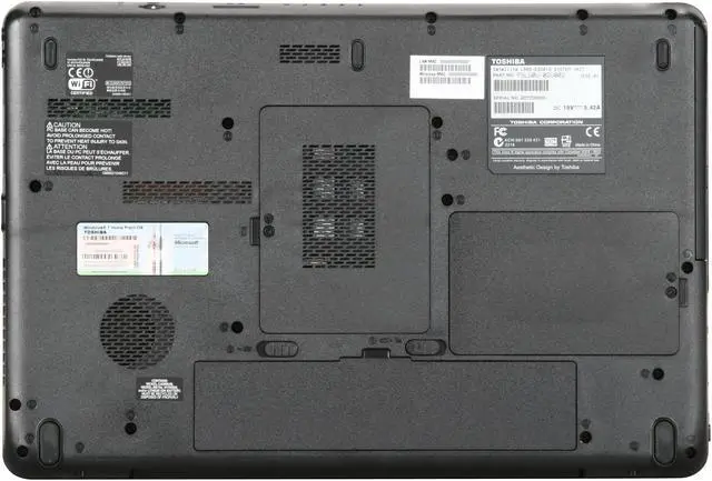TOSHIBA Laptop Satellite Intel Pentium T4400 3GB Memory 320GB HDD Intel ...