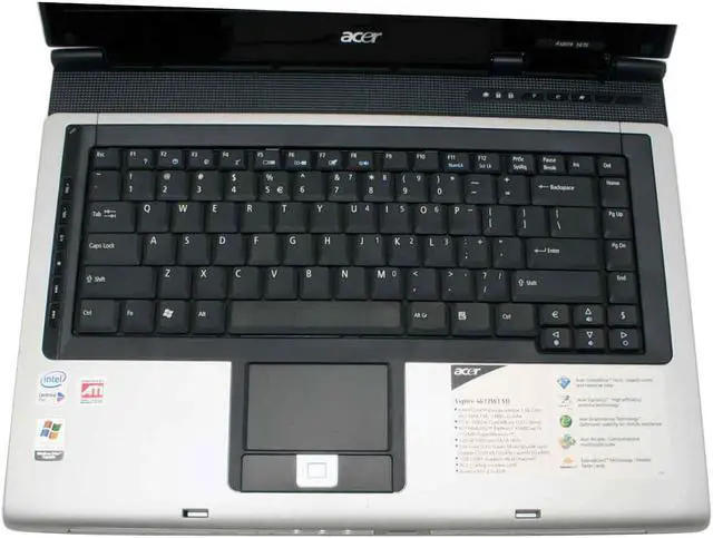 Acer Laptop Aspire Intel Core Duo T2300 1GB Memory 120GB HDD ATI ...