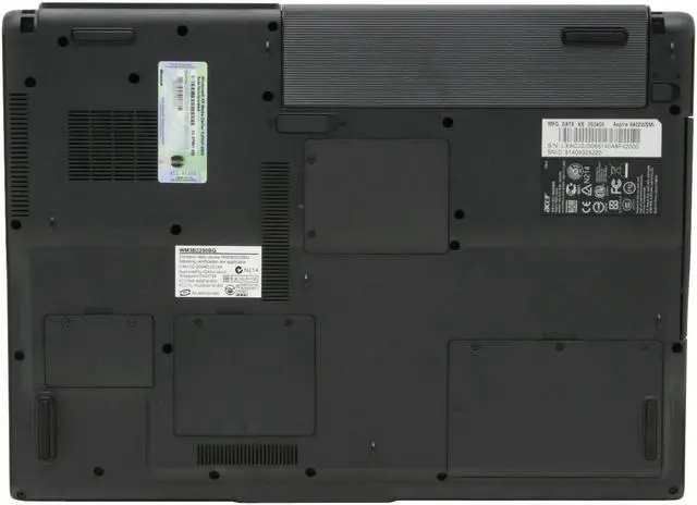 Acer Laptop Aspire Intel Pentium M 740 2GB Memory 120GB HDD Intel GMA ...