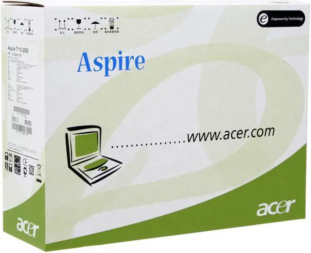 Acer Laptop Aspire Intel Celeron M 430 512MB Memory 80GB HDD Intel GMA ...