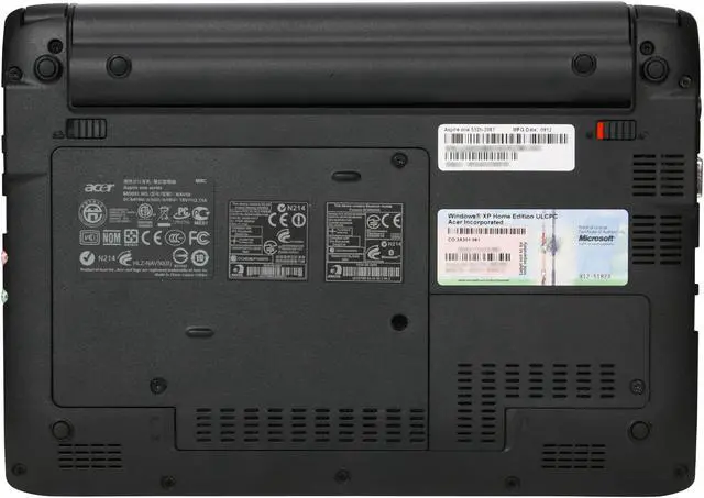 Open Box: Acer Aspire One AO532h-2067 Silver Matrix 10.1" WSVGA Netbook ...
